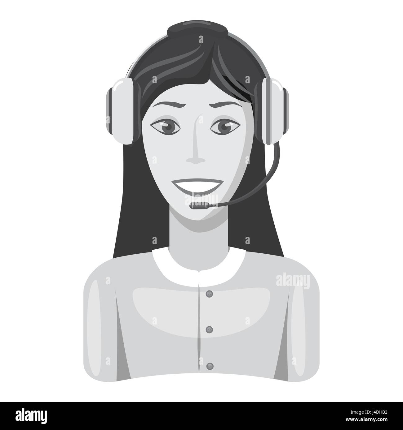 Woman consultant service delivery icon Stock Vector Image & Art - Alamy