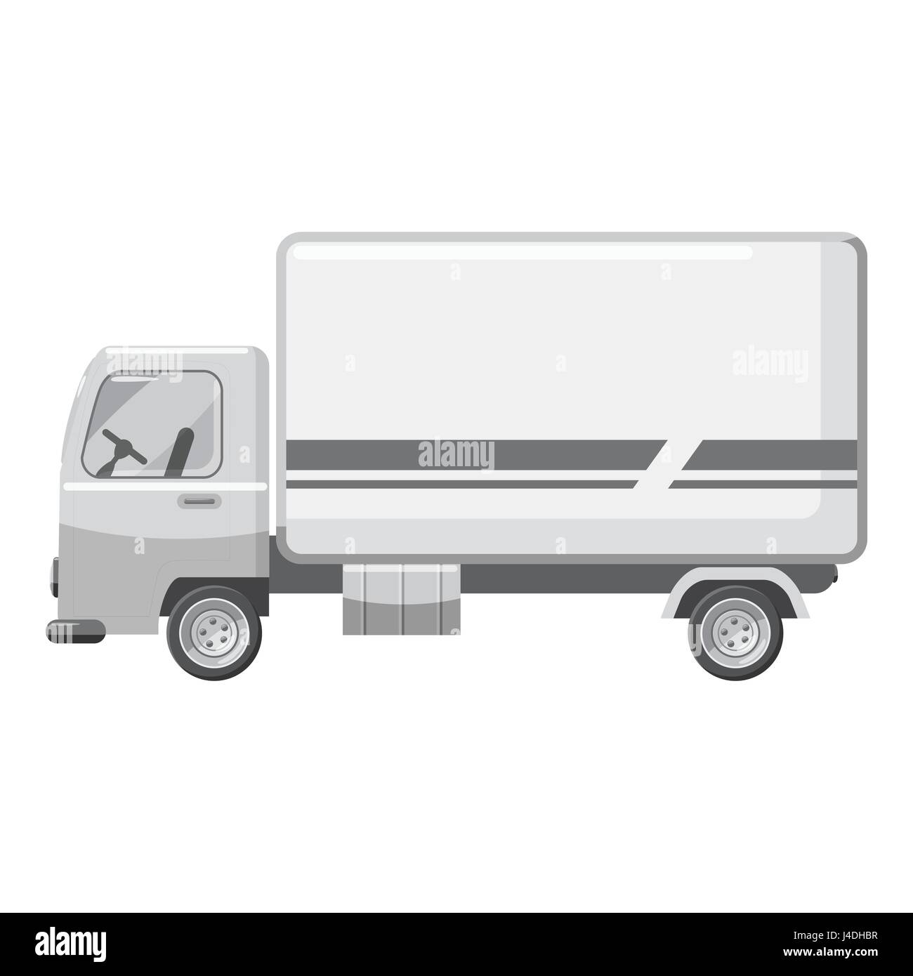Cargo van icon, gray monochrome style Stock Vector Image & Art - Alamy