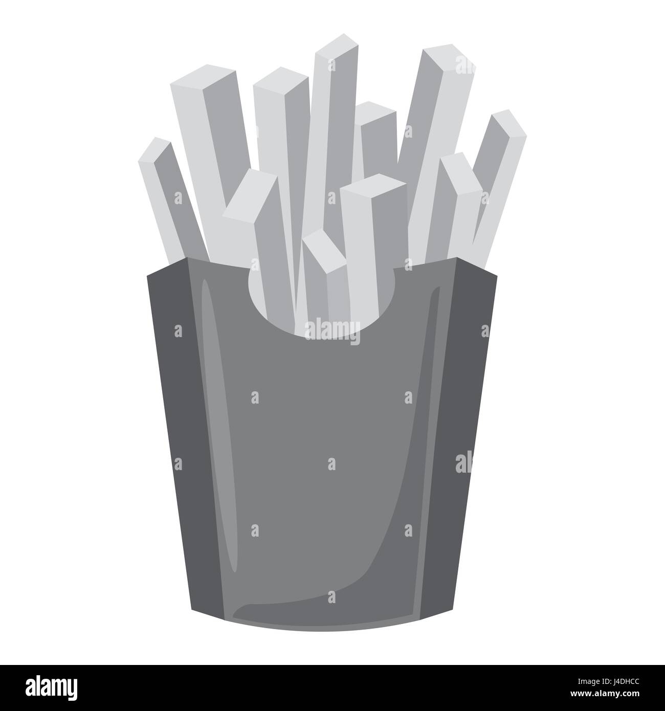 Fries icon, gray monochrome style Stock Vector Image & Art - Alamy