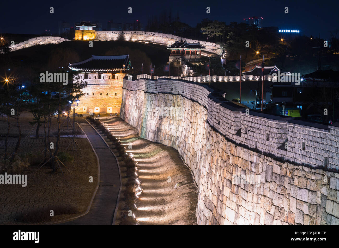 Hwaseong Fortress, Traditional Architecture of Korea in Suwon, South ...