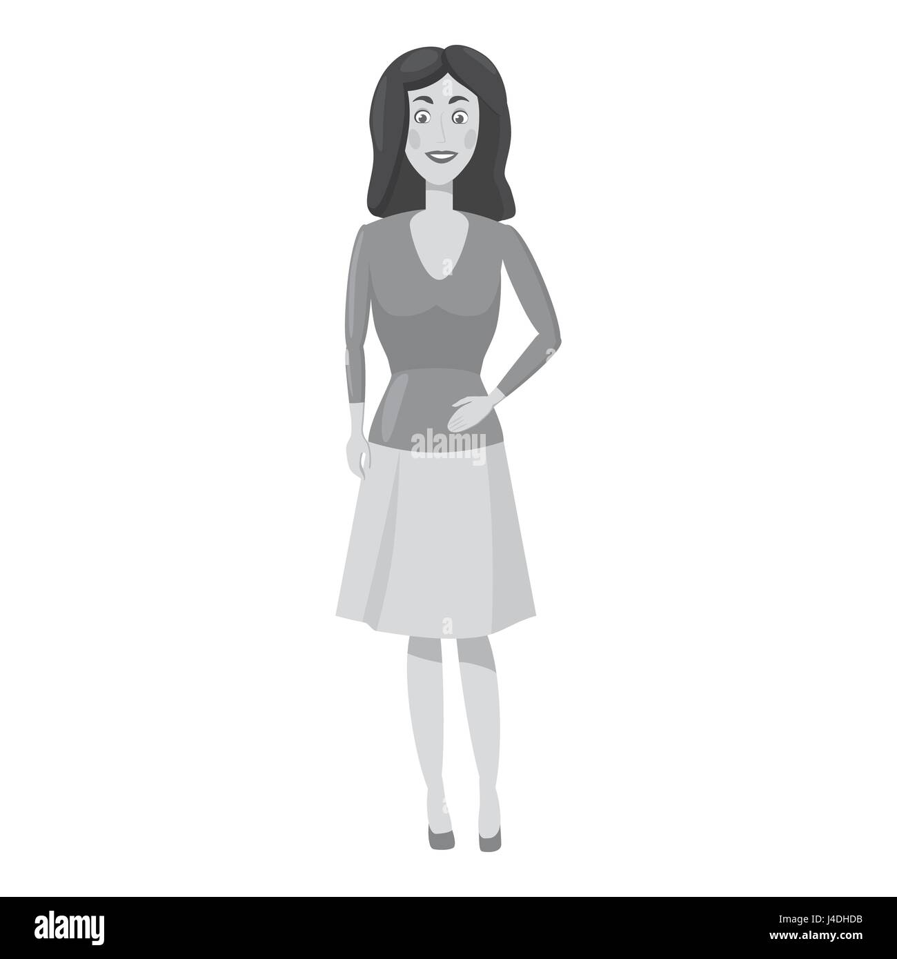 Attractive body positive woman Stock Vector Images - Alamy