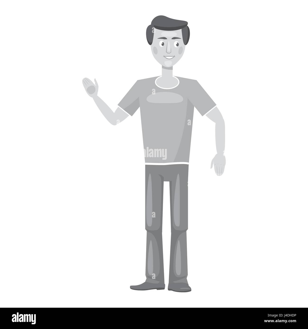 Male icon, gray monochrome style Stock Vector Image & Art - Alamy