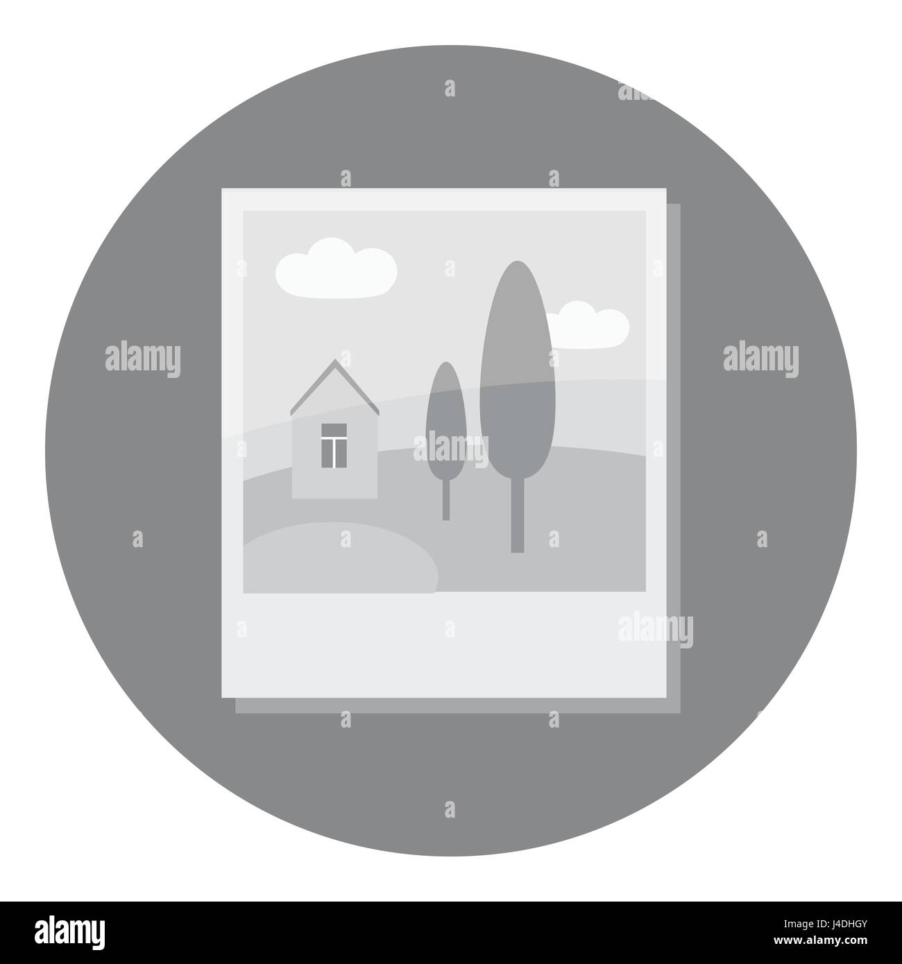 Photo card icon, gray monochrome style Stock Vector Image & Art - Alamy