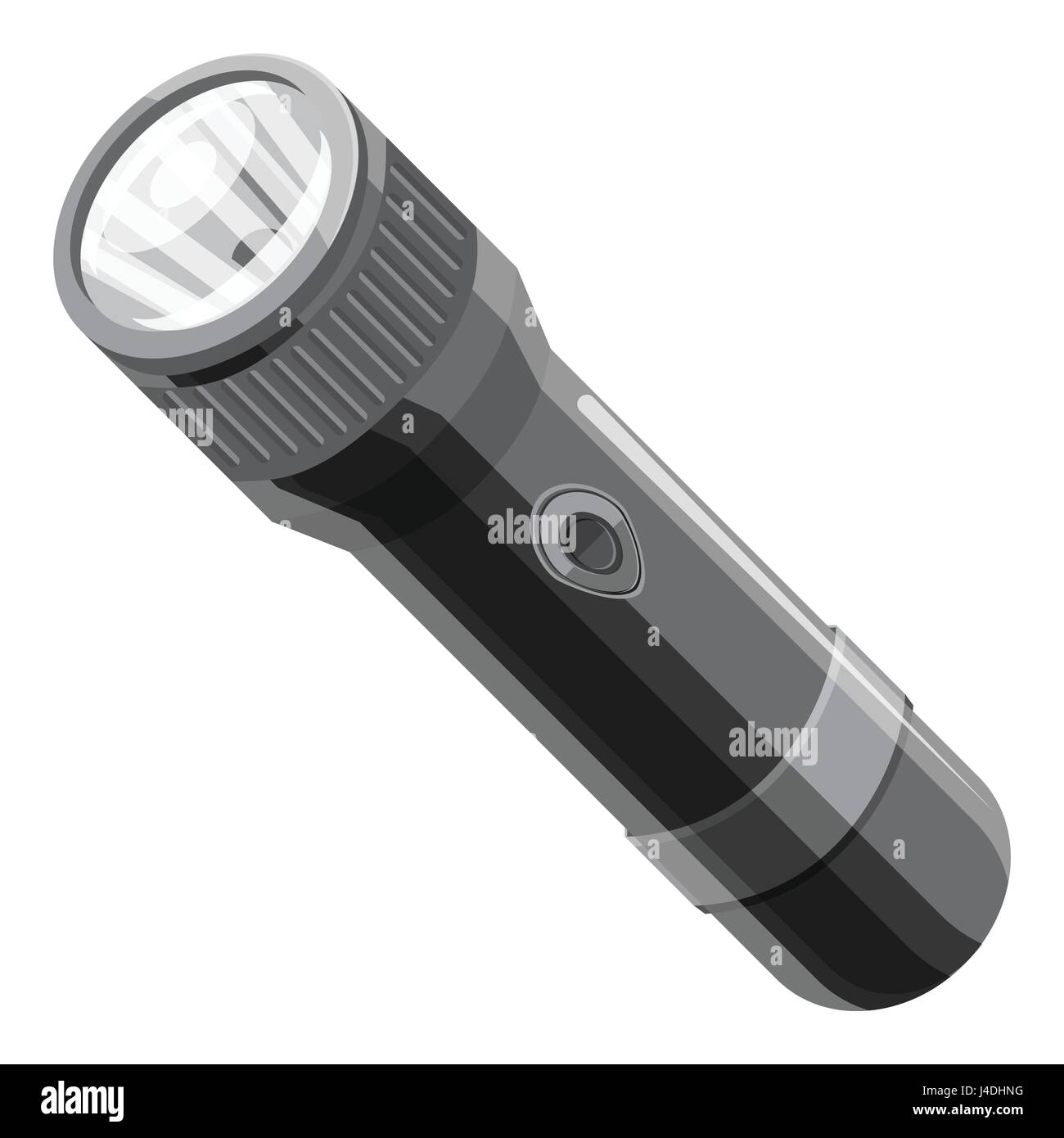 Flashlight icon, gray monochrome style Stock Vector Image & Art - Alamy