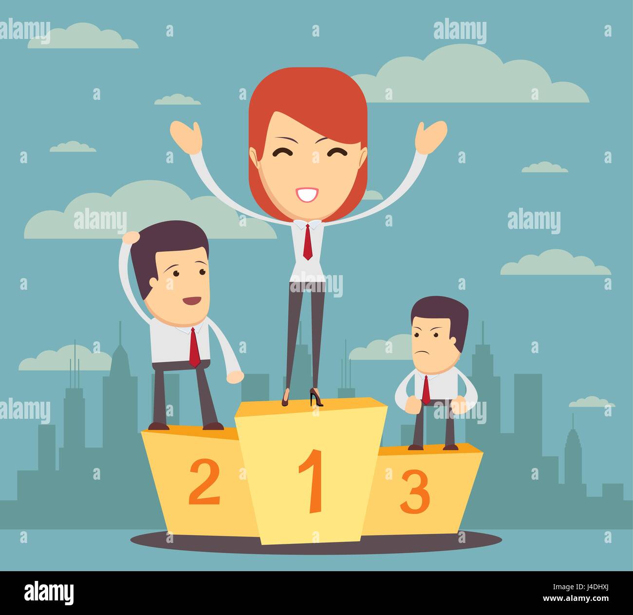 Full portrait woman girl Stock Vector Images - Alamy