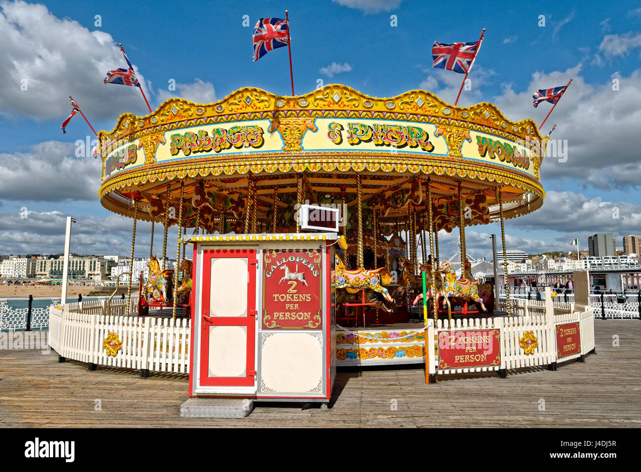 Carousel, Brighton Pier, Brighton, Sussex, Britain Stock Photo - Alamy