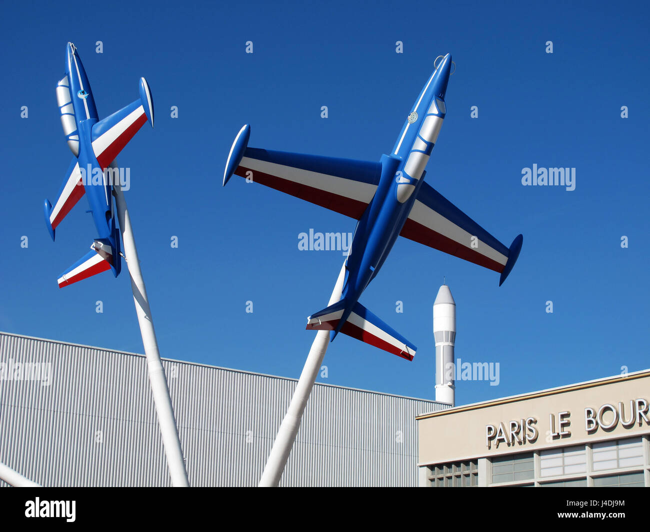 Fouga Magister of the Patrouille de France, Air and Space Museum, Paris ...