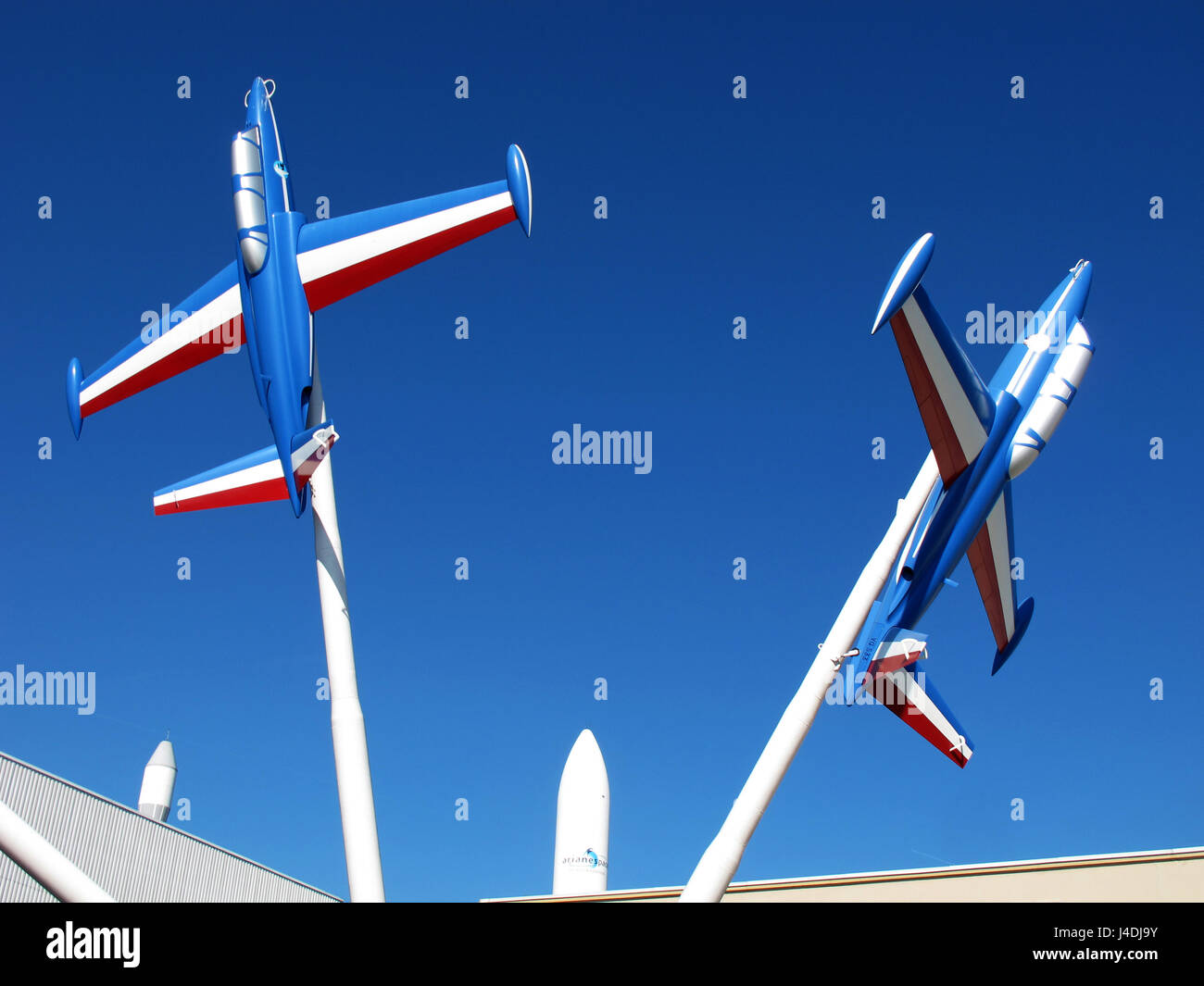 Fouga Magister of the Patrouille de France, Air and Space Museum, Paris ...