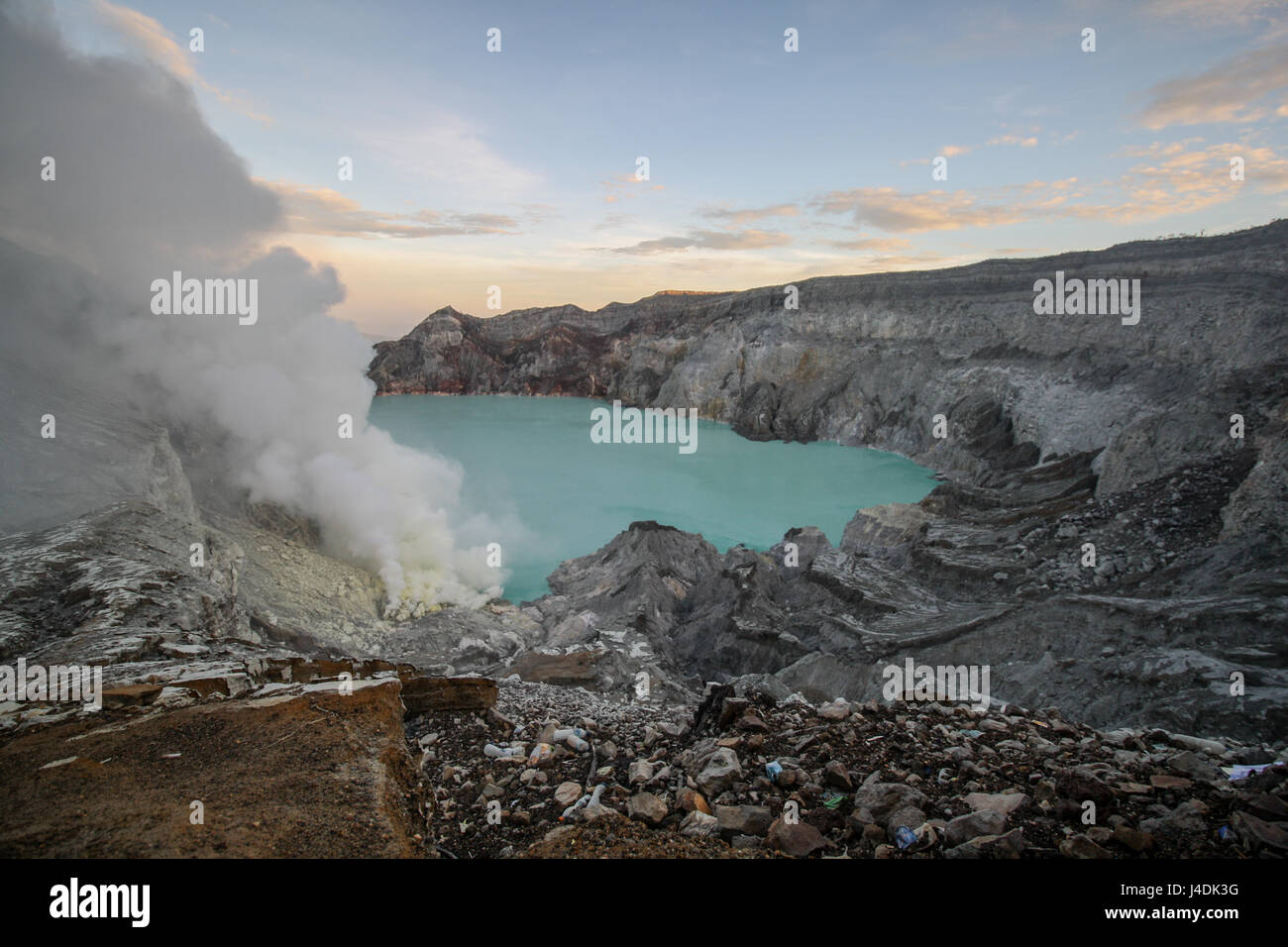 Kawah Ijen, one of the most beautiful craters in Indonesia. Two hours ...