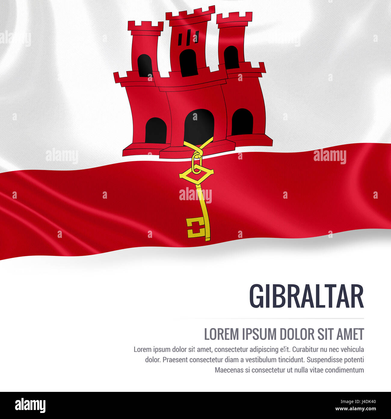National flag of the gibraltar hi-res stock photography and images - Alamy