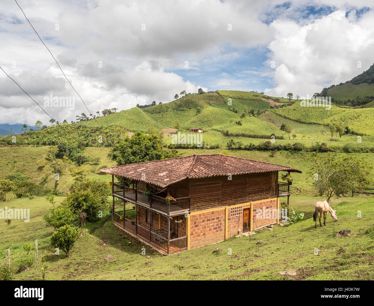 A typical house in the western Andes of Colombia Stock Photo - Alamy