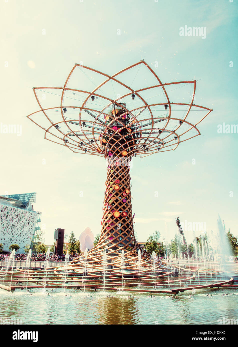 Tree of life at exhibition Expo Milano 2015, Italy. The masterpiece to ...