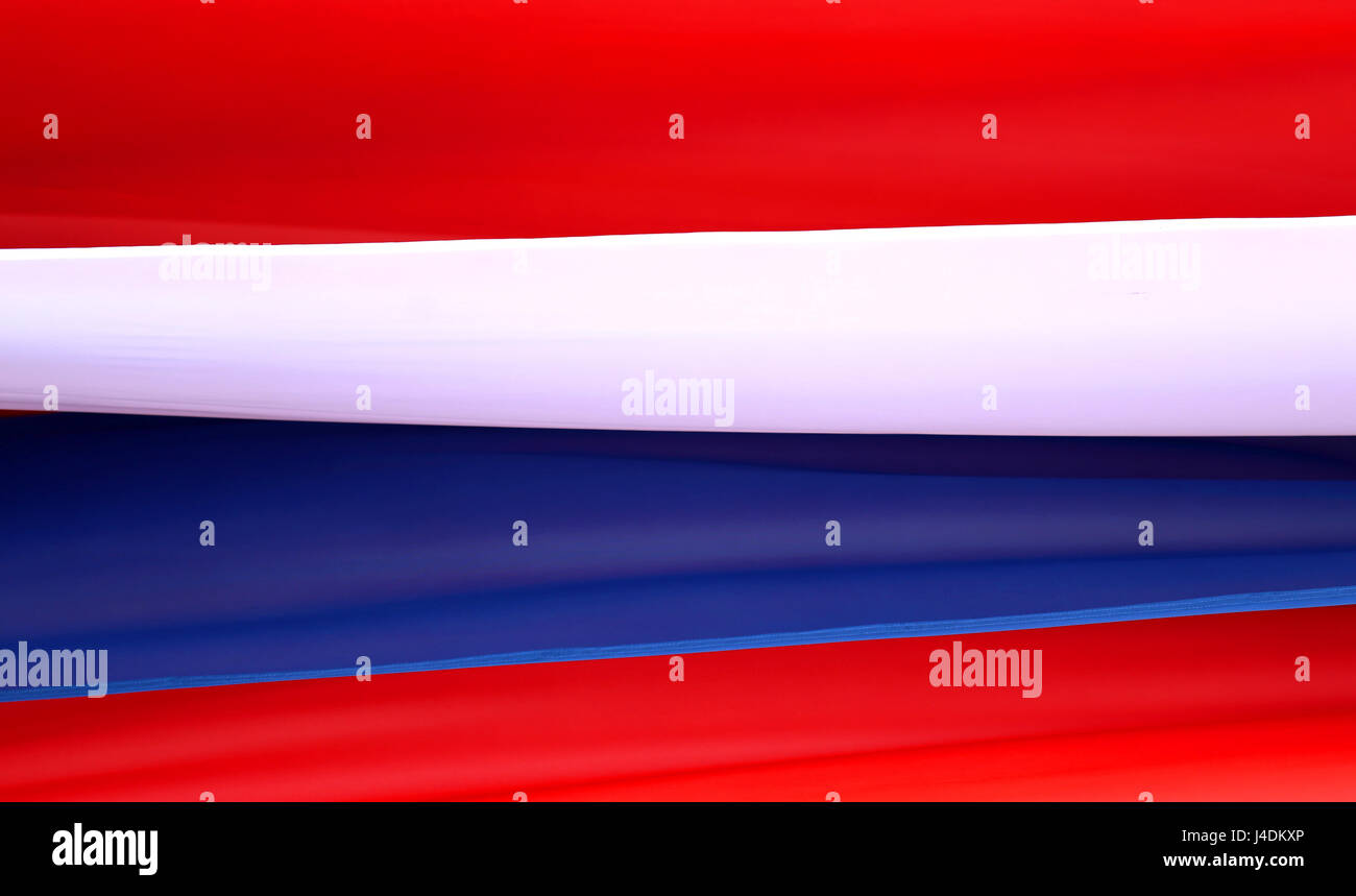 Beautiful tricolor Russian flag is red , white and blue Stock Photo - Alamy