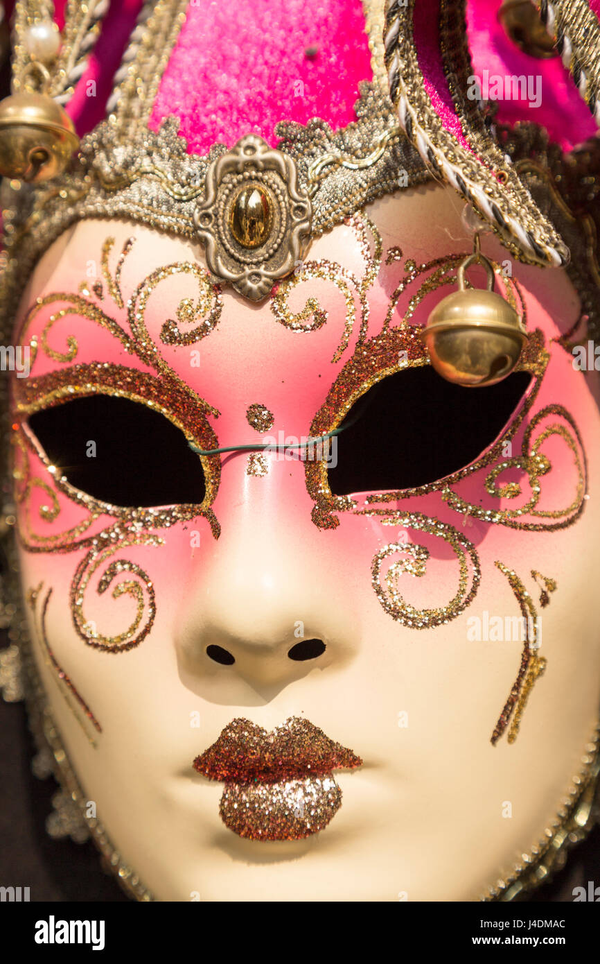 Pink venetian costume hi-res stock photography and images - Alamy