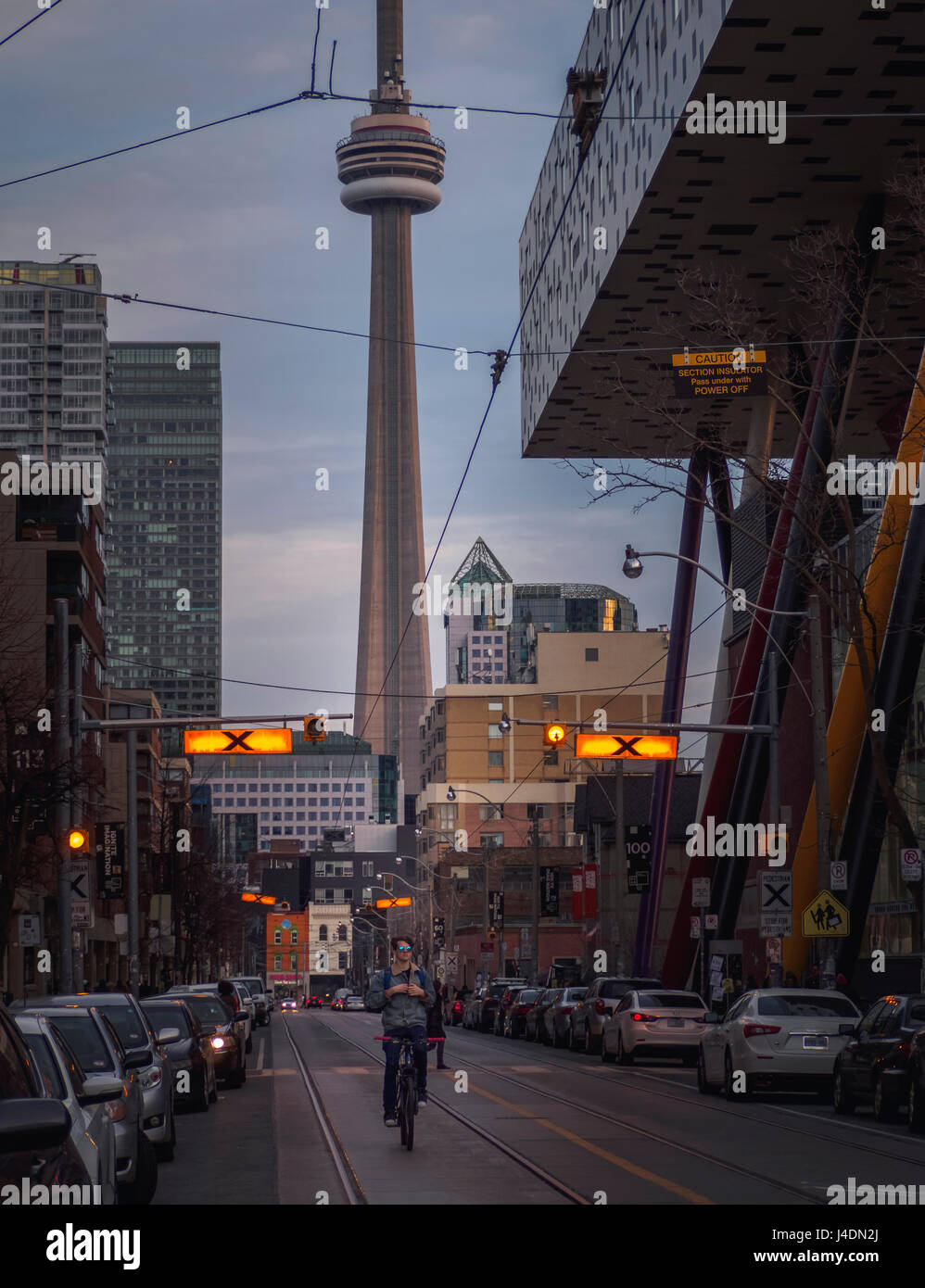 The modern vibe in an urban setting in Toronto showing bike culture ...
