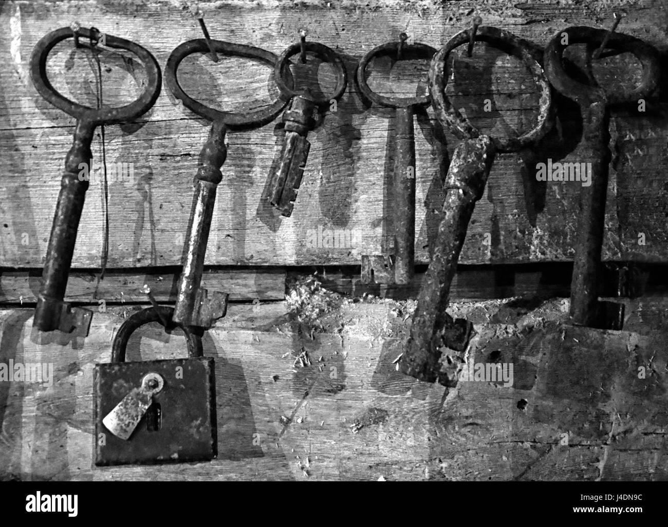 Medieval lock and key Black and White Stock Photos & Images - Alamy