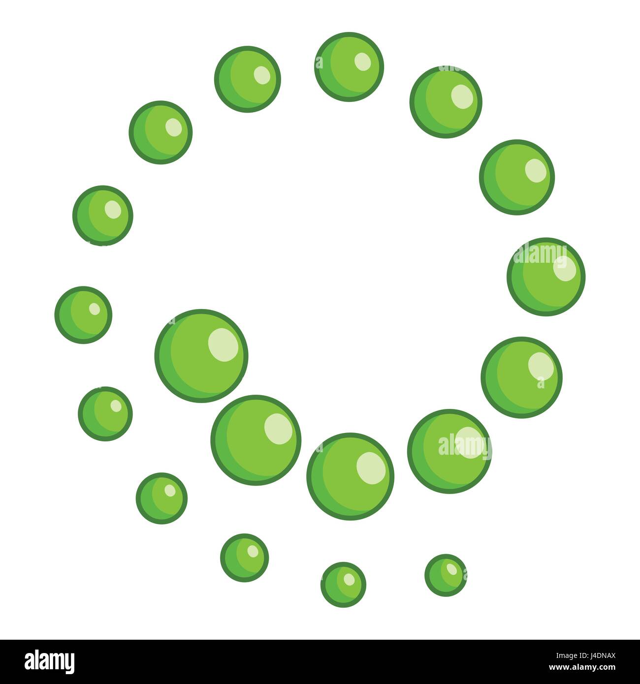 Wavy green background circles Stock Vector Images - Alamy