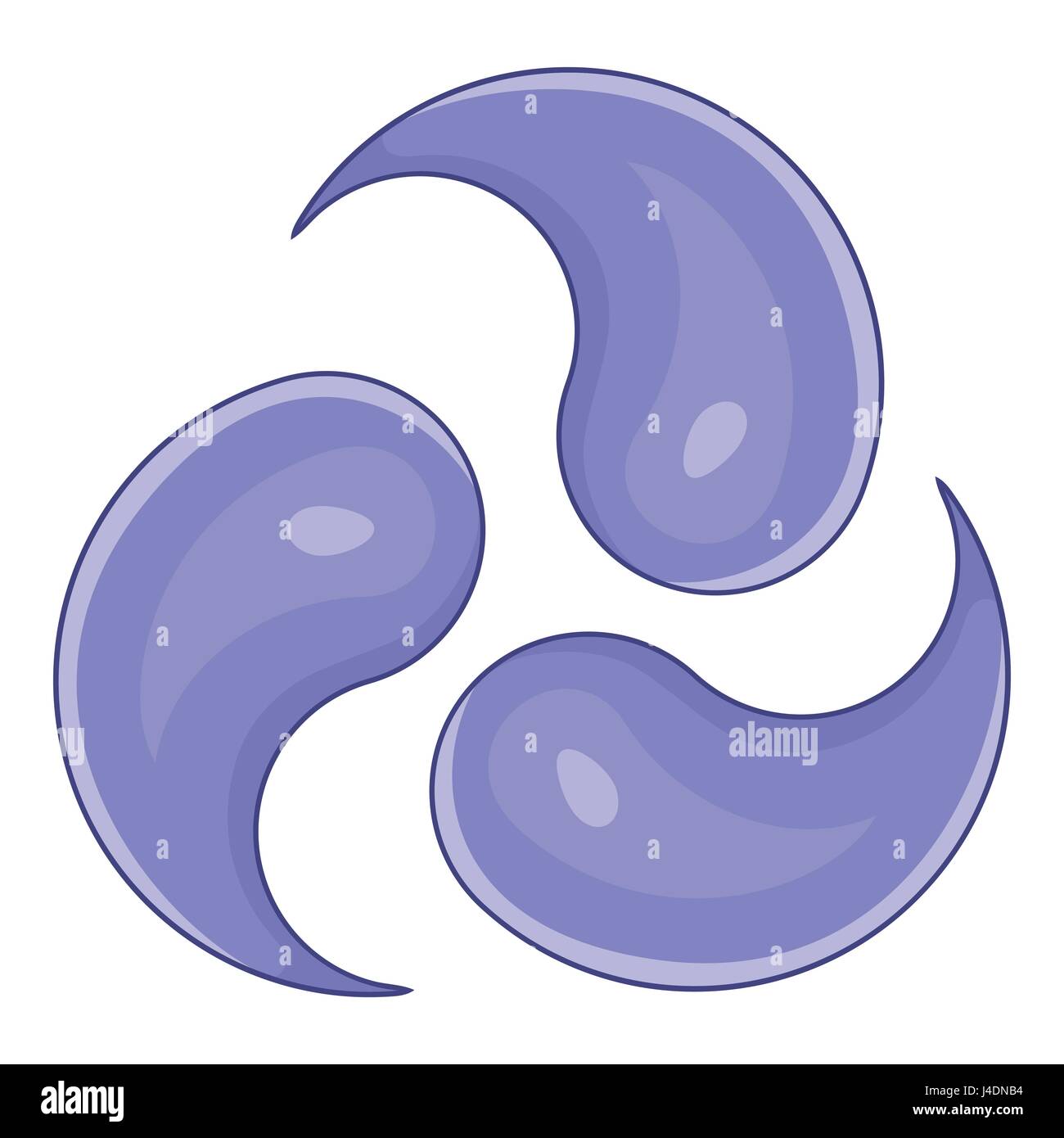 Colorful abstract swirl icon, cartoon style Stock Vector Image & Art ...