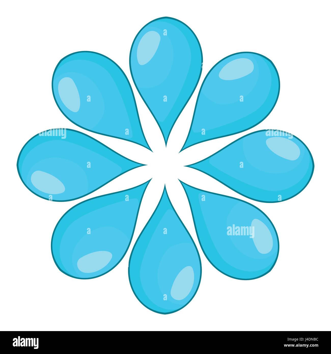 Abstract blue circle icon, cartoon style Stock Vector Image & Art - Alamy