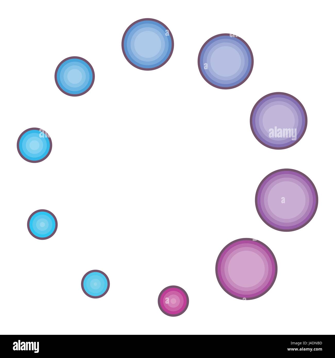 Abstract circle shape icon, cartoon style Stock Vector Image & Art - Alamy