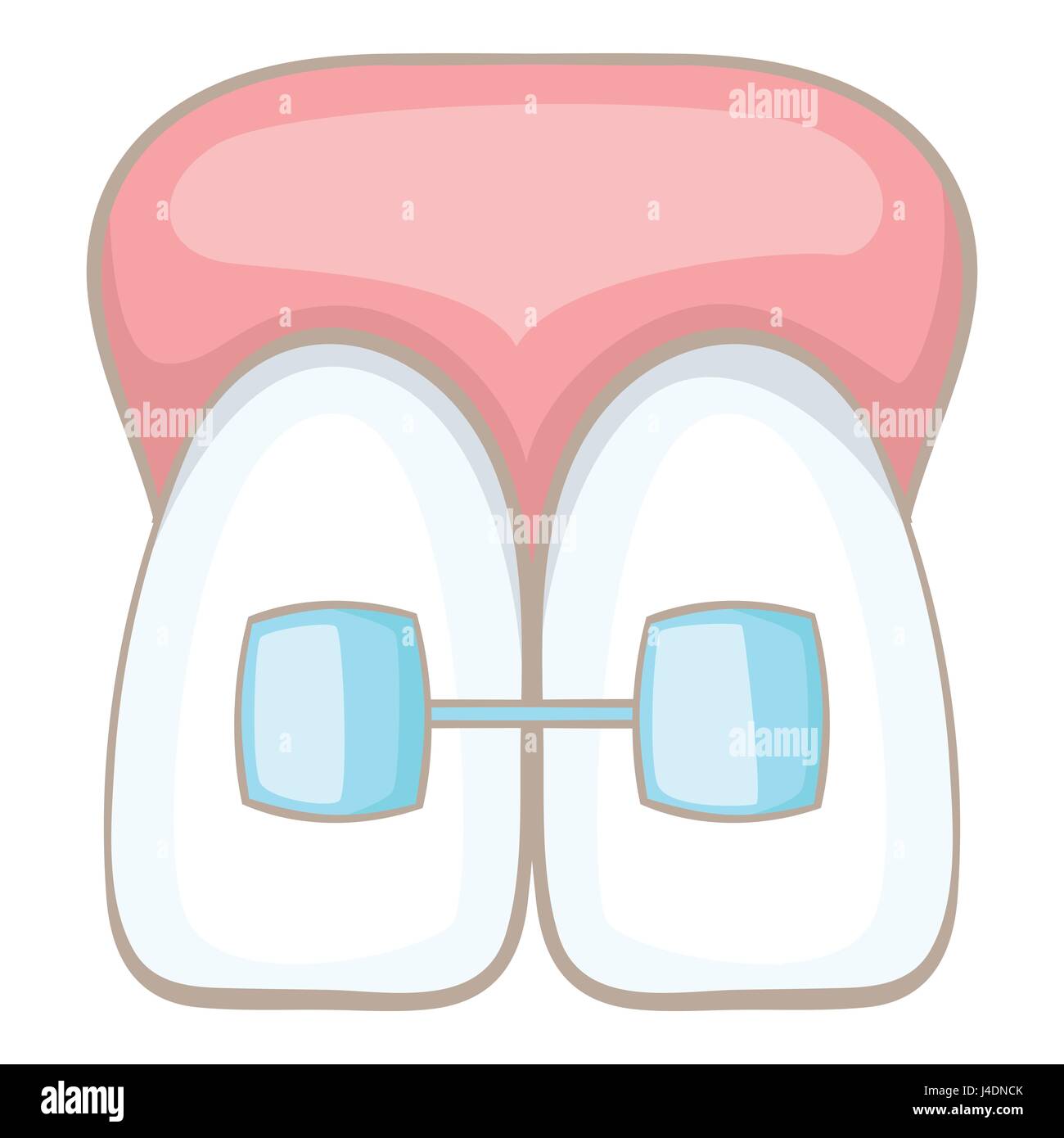 Teeth braces icon, cartoon style Stock Vector Image & Art - Alamy