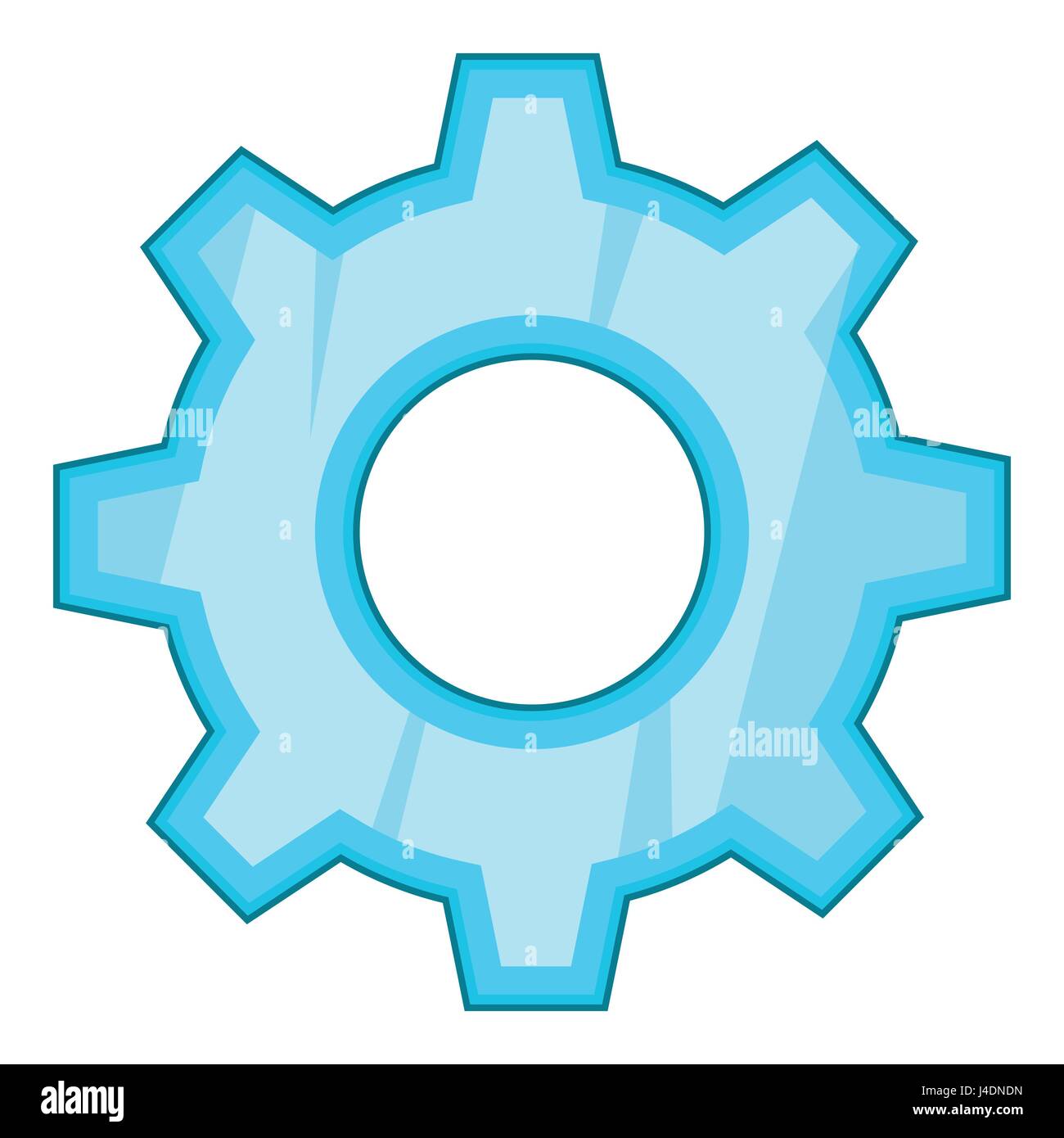 Gear icon, cartoon style Stock Vector Image & Art - Alamy
