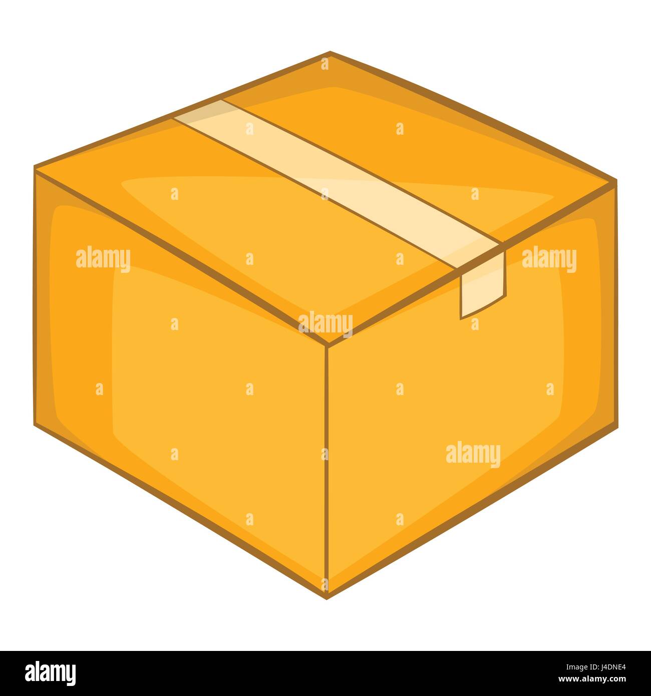 Cardboard box icon, cartoon style Stock Vector Image & Art - Alamy