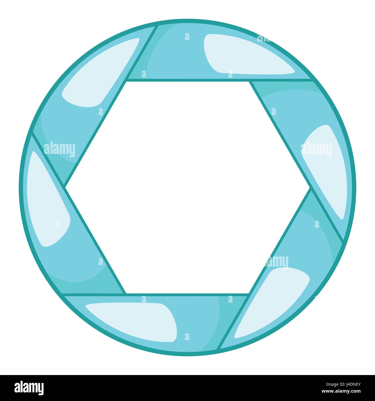 Camera shutter aperture icon, cartoon style Stock Vector Image & Art ...