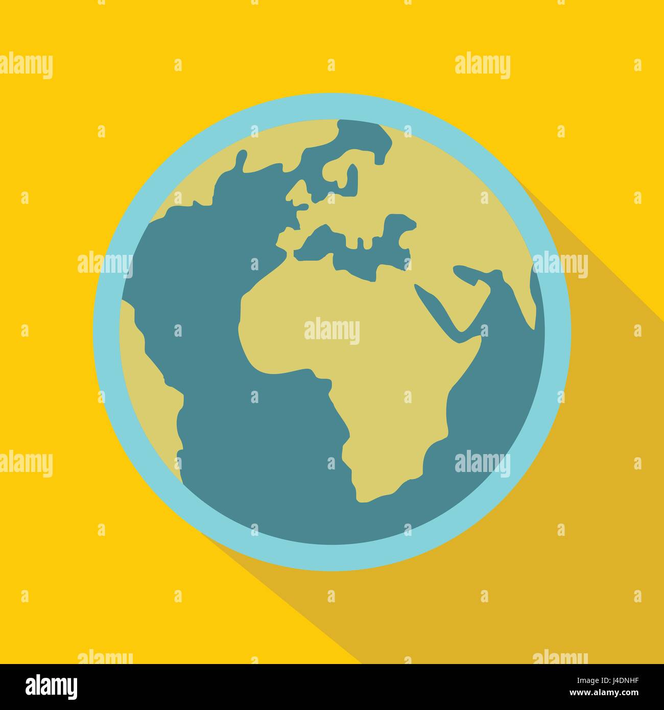 Blue planet Earth icon, flat style Stock Vector Image & Art - Alamy