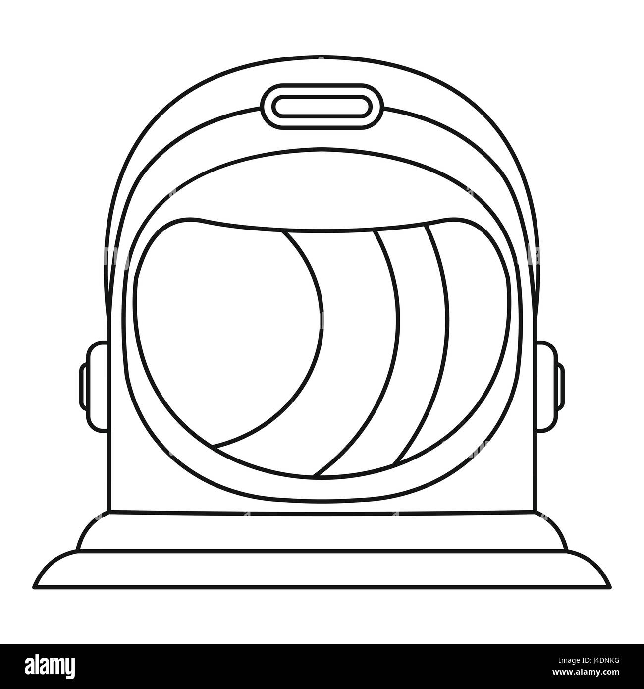 Astronaut Helmet Coloring Page