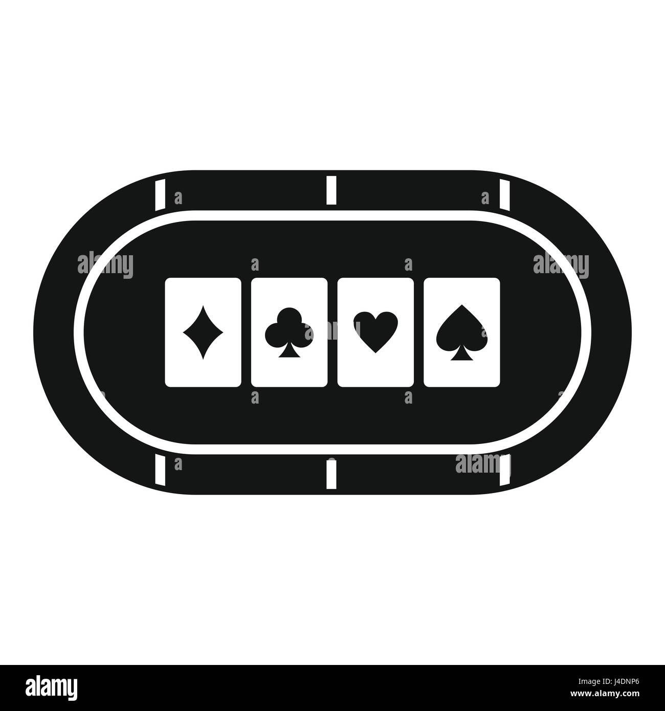 Poker table icon, simple style Stock Vector Image & Art - Alamy