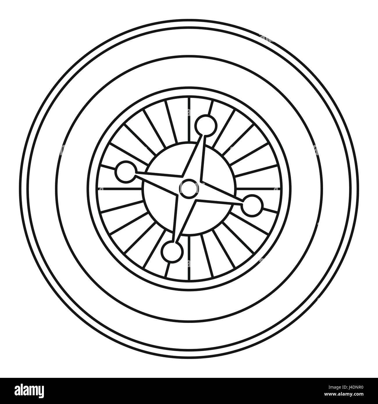 Roulette wheel with ball Black and White Stock Photos & Images - Alamy