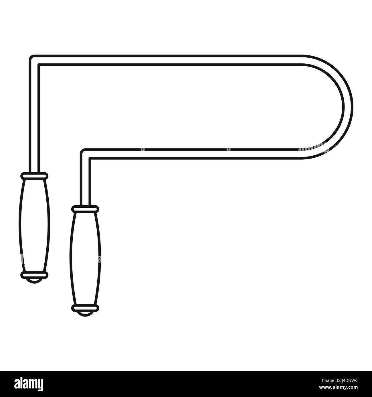 Skipping rope icon, outline style Stock Vector Image & Art - Alamy