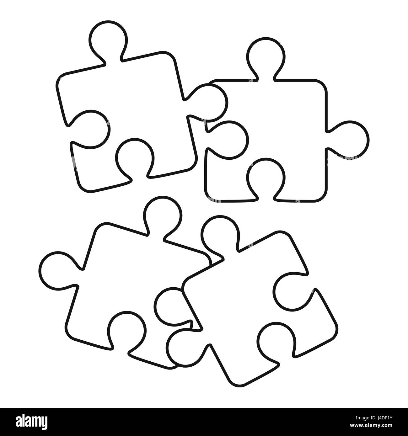 Jigsaw Puzzle Outline