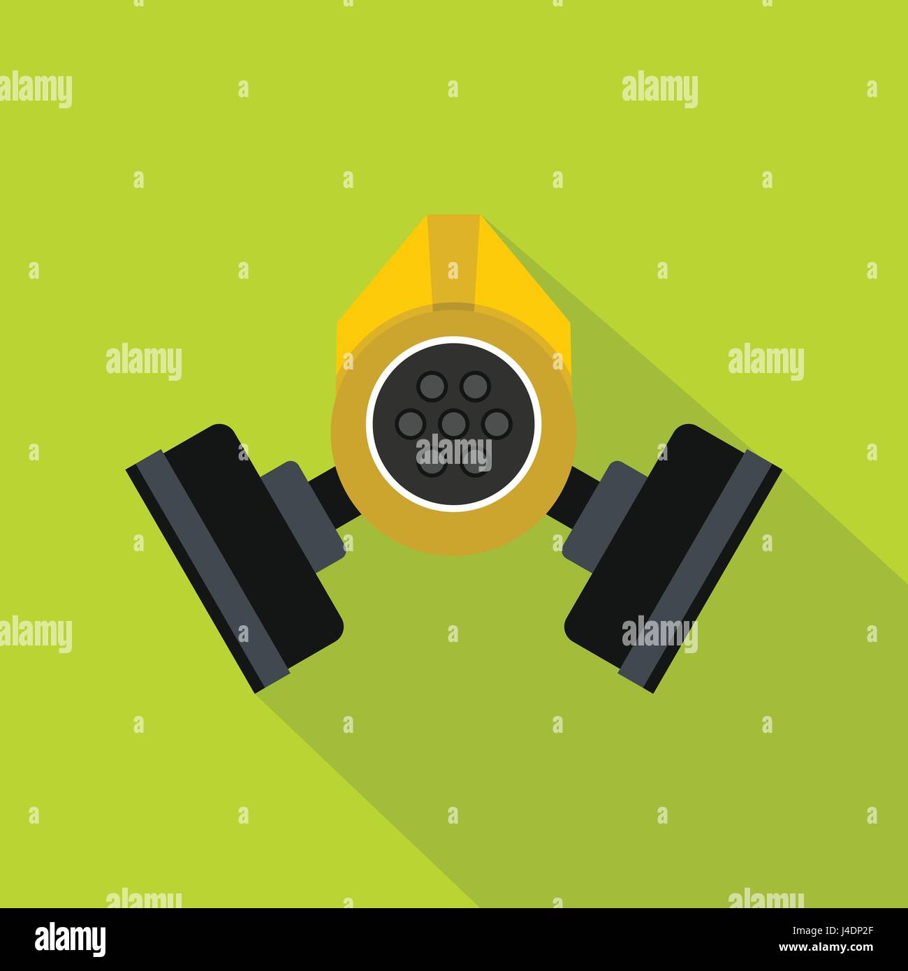 Gas mask icon, flat style Stock Vector Image & Art - Alamy