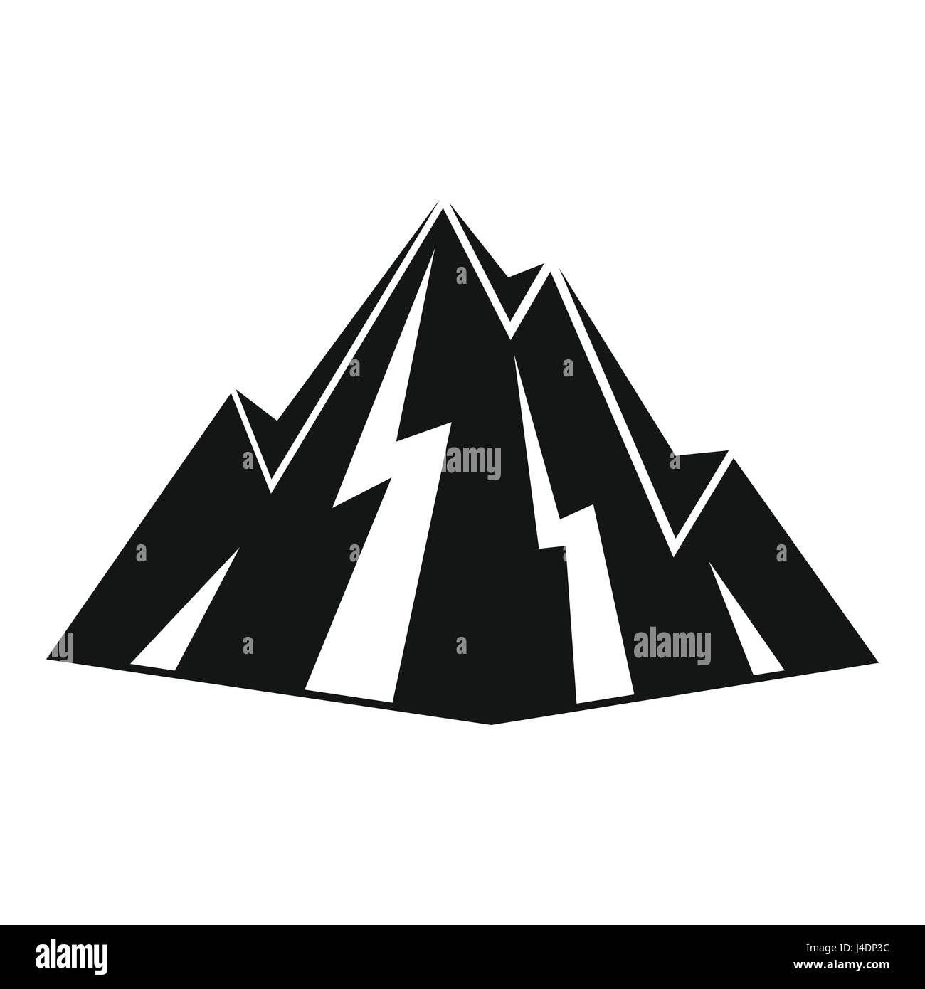 Rock icon, simple style Stock Vector Image & Art - Alamy