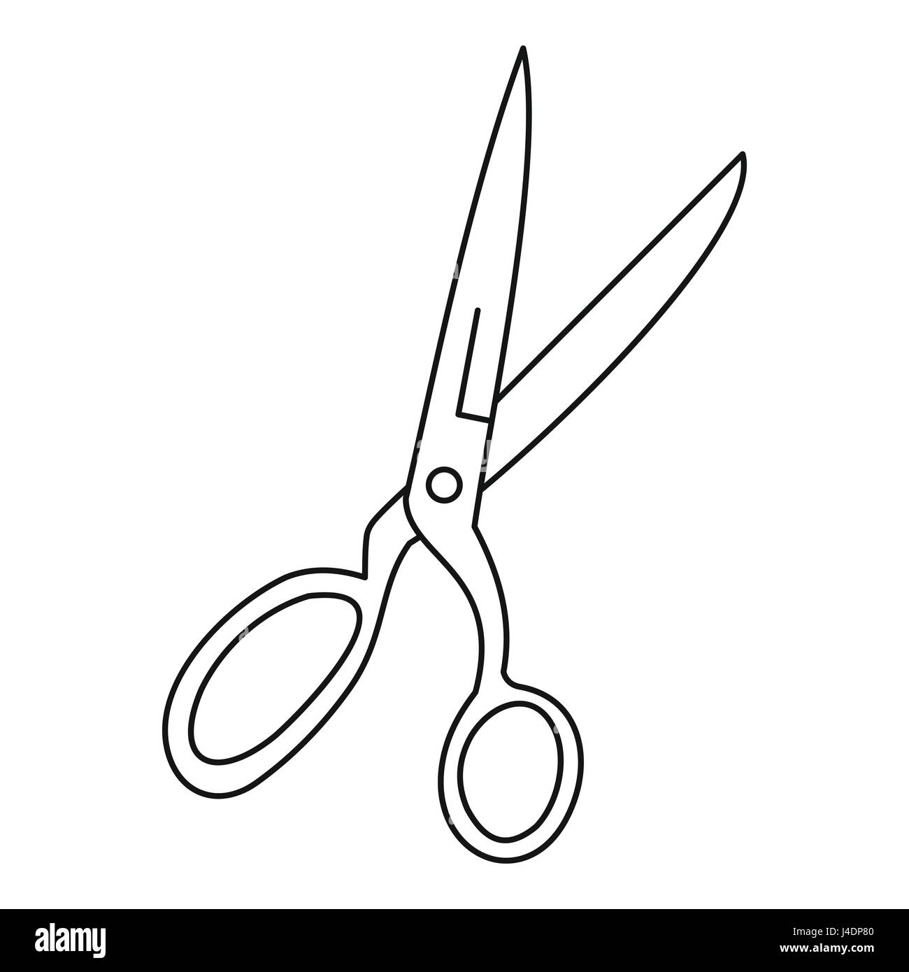Sewing scissors icon, outline style Stock Vector Image & Art - Alamy