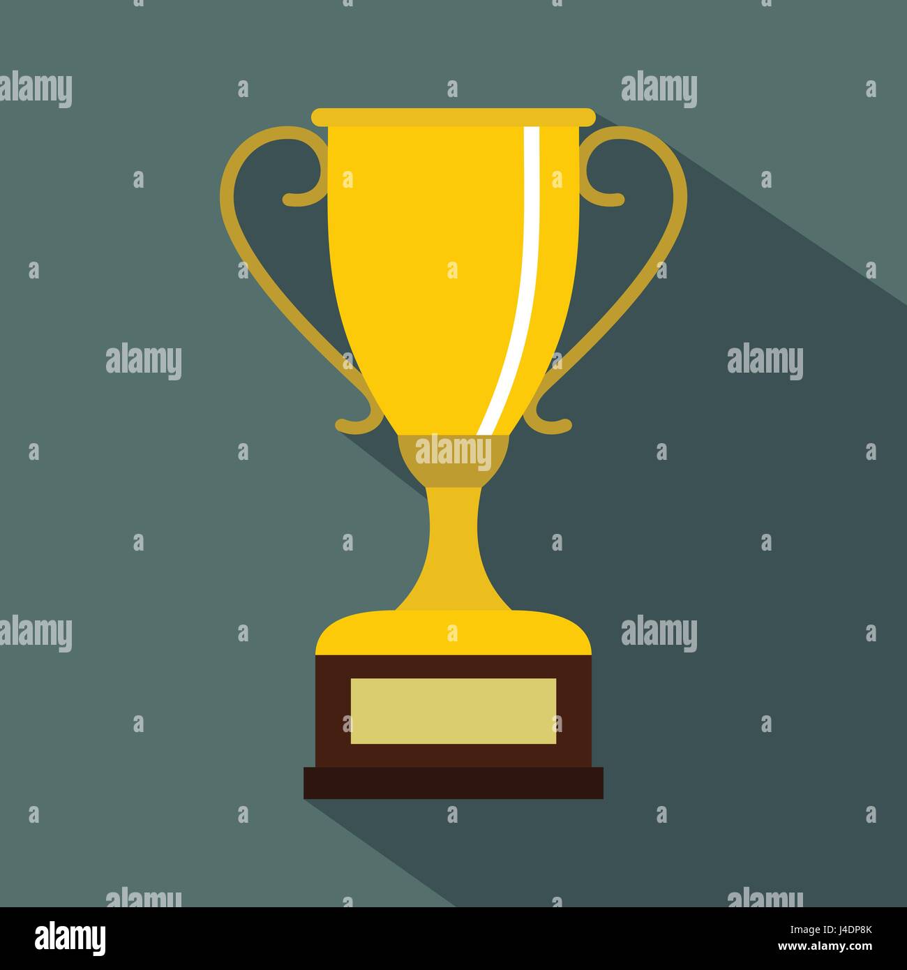 Winning gold cup icon, flat style Stock Vector Image & Art - Alamy