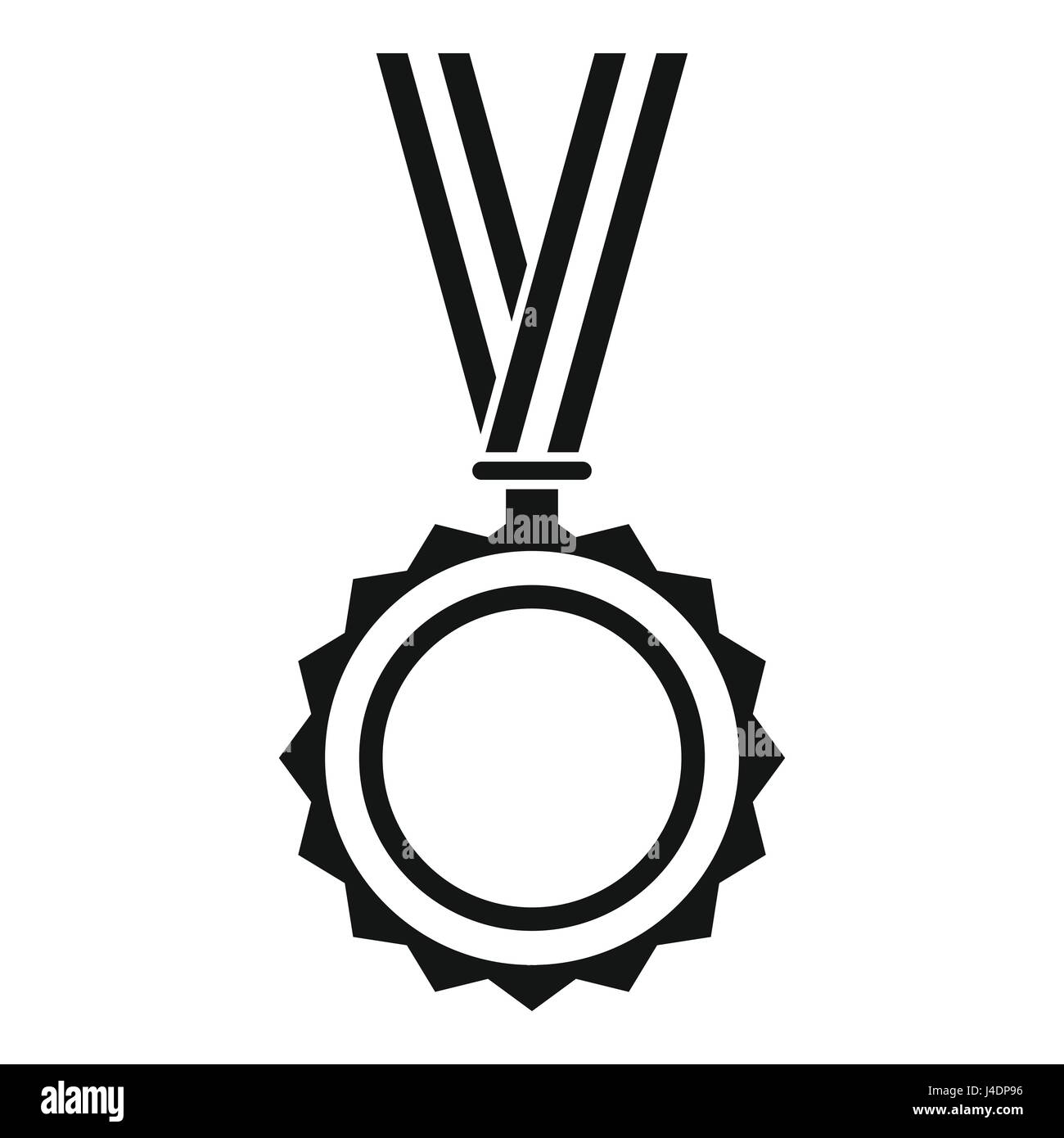 Medal icon, simple style Stock Vector Image & Art - Alamy
