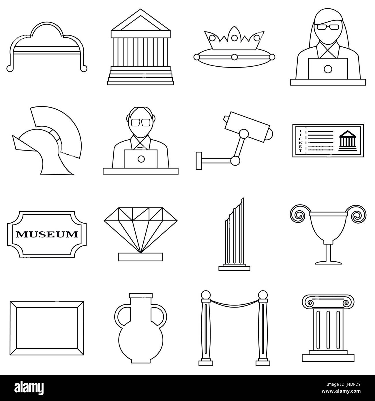 Portal of the museum Stock Vector Images - Alamy