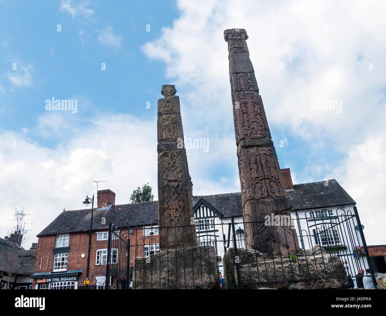 Saxon crosses sandbach cheshire hi-res stock photography and images - Alamy