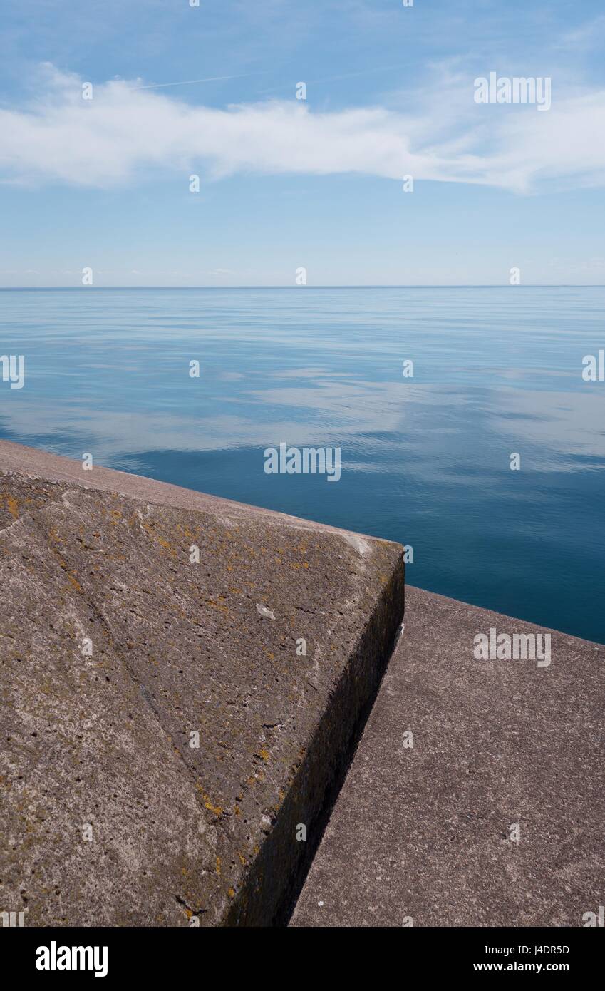 The pier at Two Harbors, Minnesota, USA Stock Photo - Alamy