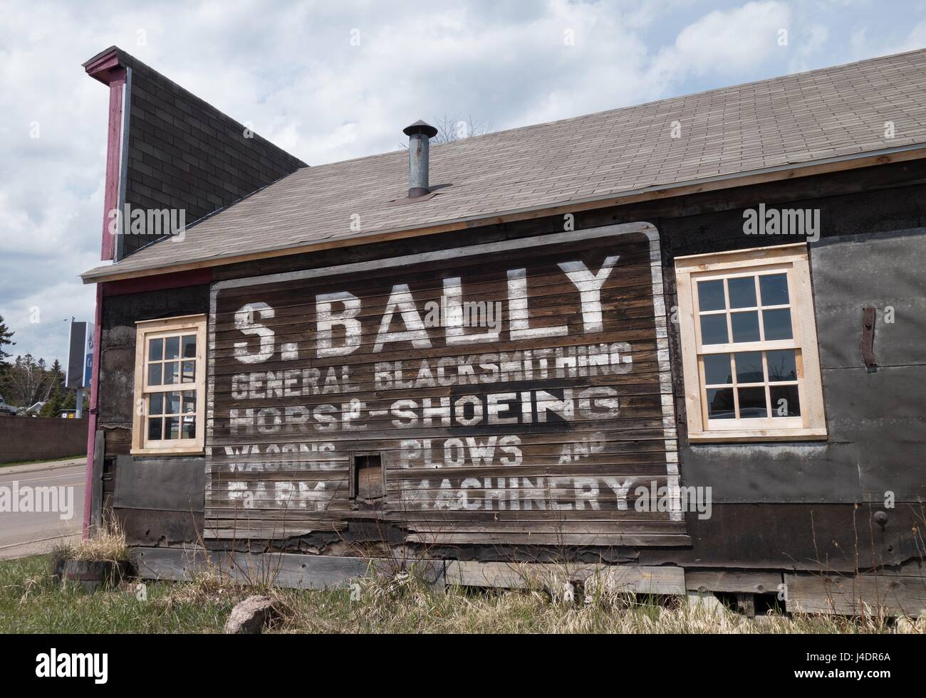Historic Bally blacksmithing shop building in Grand Marais, Minnesota ...