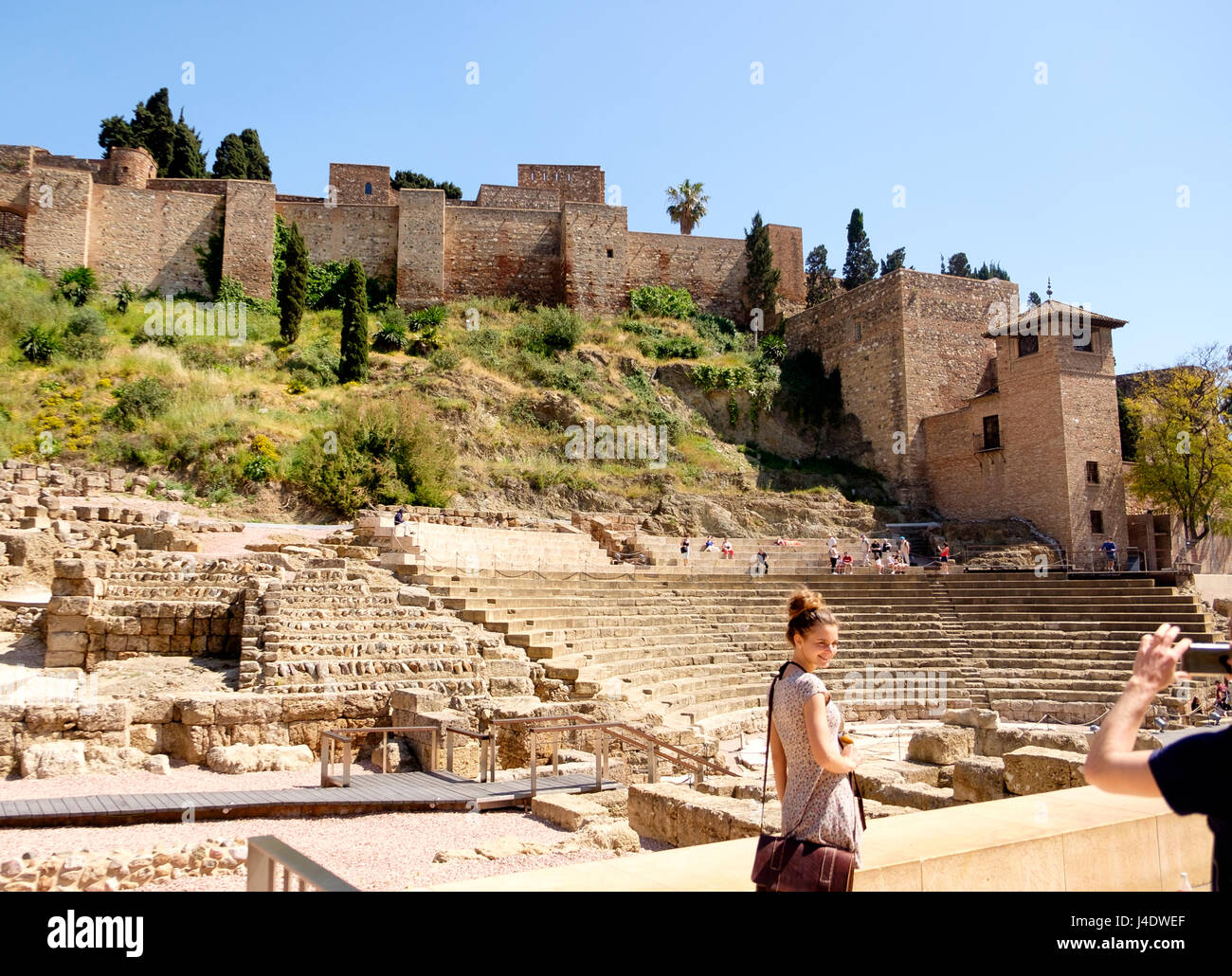 The Teatro Romano, the remains of the ancient Roman Amphitheatre, is ...