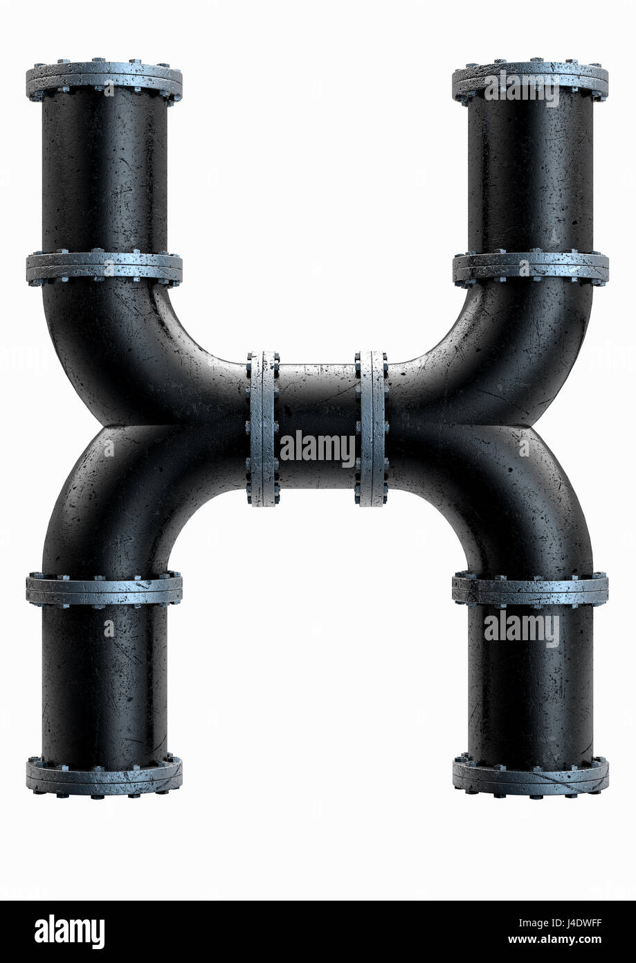 Concept letter made pvc pipe hi-res stock photography and images - Alamy