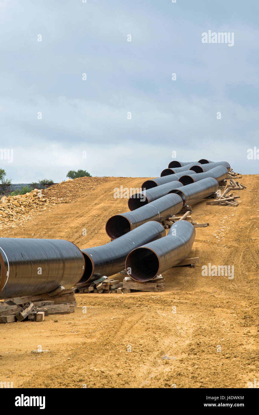 Construction gas pipeline trans hi-res stock photography and images - Alamy