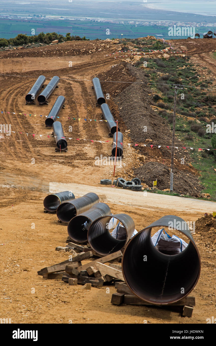 Gas pipeline construction in Greece Stock Photo - Alamy