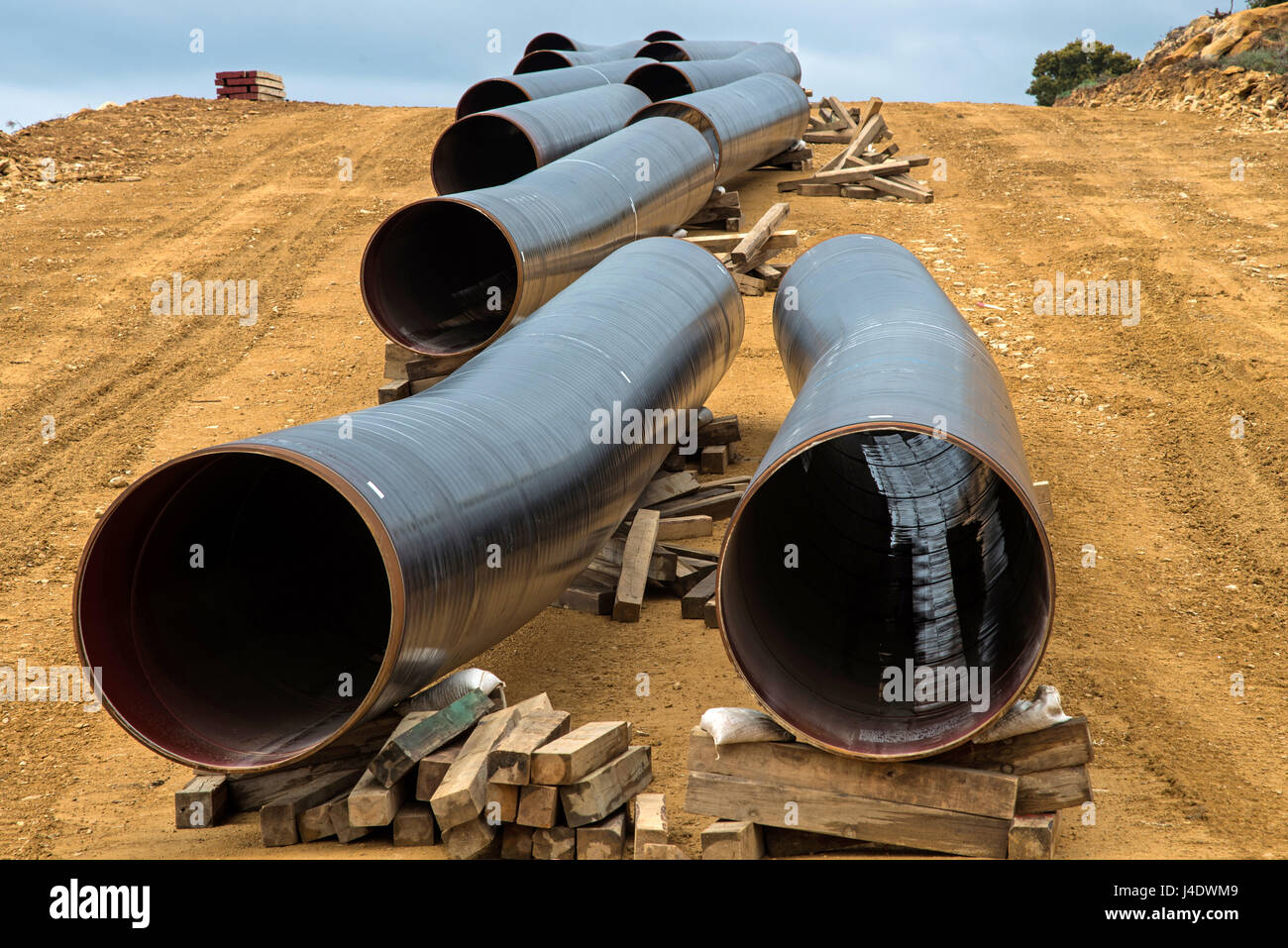 Gas pipeline construction in Greece Stock Photo - Alamy