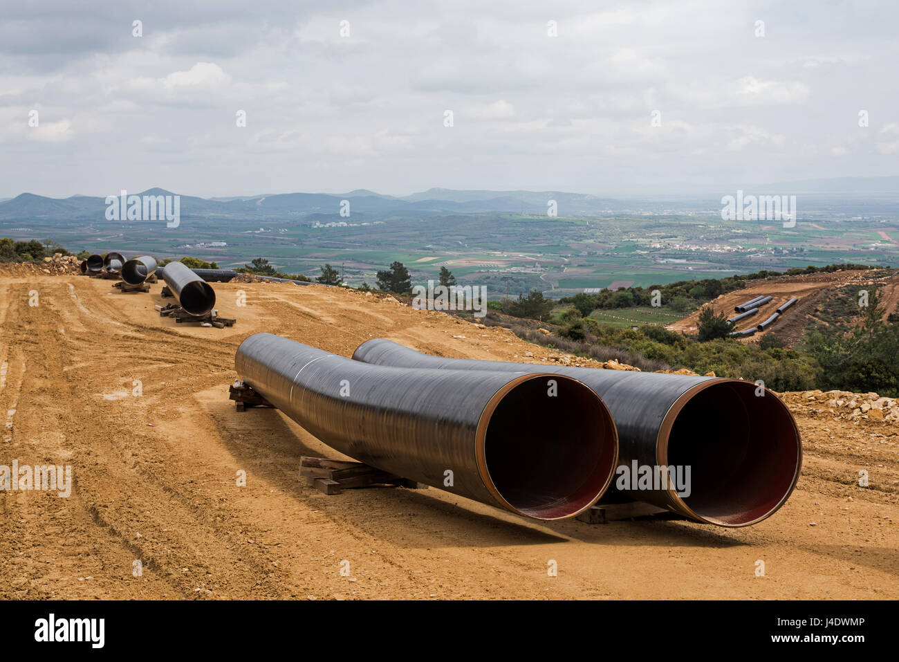 Gas pipeline construction in Greece Stock Photo - Alamy