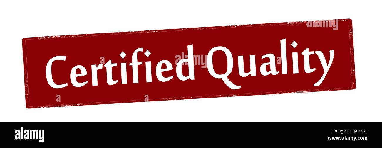 Stamp with text certified quality inside, vector illustration Stock ...